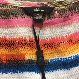 Milano | Tops | Milano Striped Sleeveless Blouse Xl | Poshmark